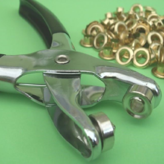 Falconry Eyelet Closing Tool Pliers - with 100 Free Eyelets