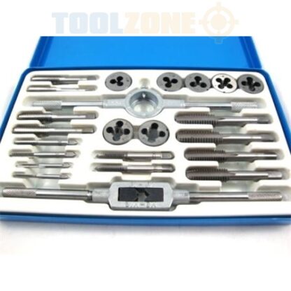 23 Pc Alloy Steel Whitworth Bsw (British S.W.) Tap Die Tool Set & Case ...